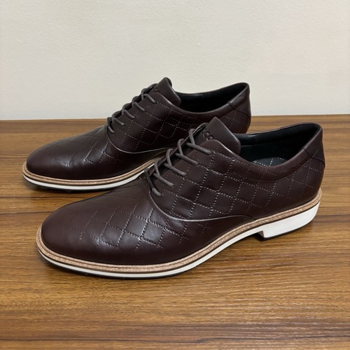 ECCO Classic Hybrid Hydromax Leather Golf Shoes Mocha EU 44 Men's 10-10 ...