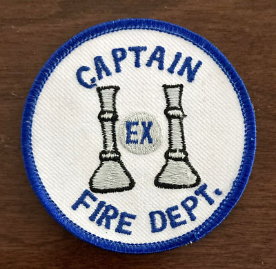 Vintage Embroidered Firefighter Fire Department Uniform Patch Ex ...