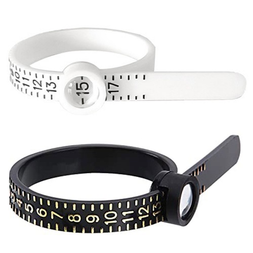 Ring Sizer Measuring Tool Wear-resistant Soft Ring Tape With Magnifying ...