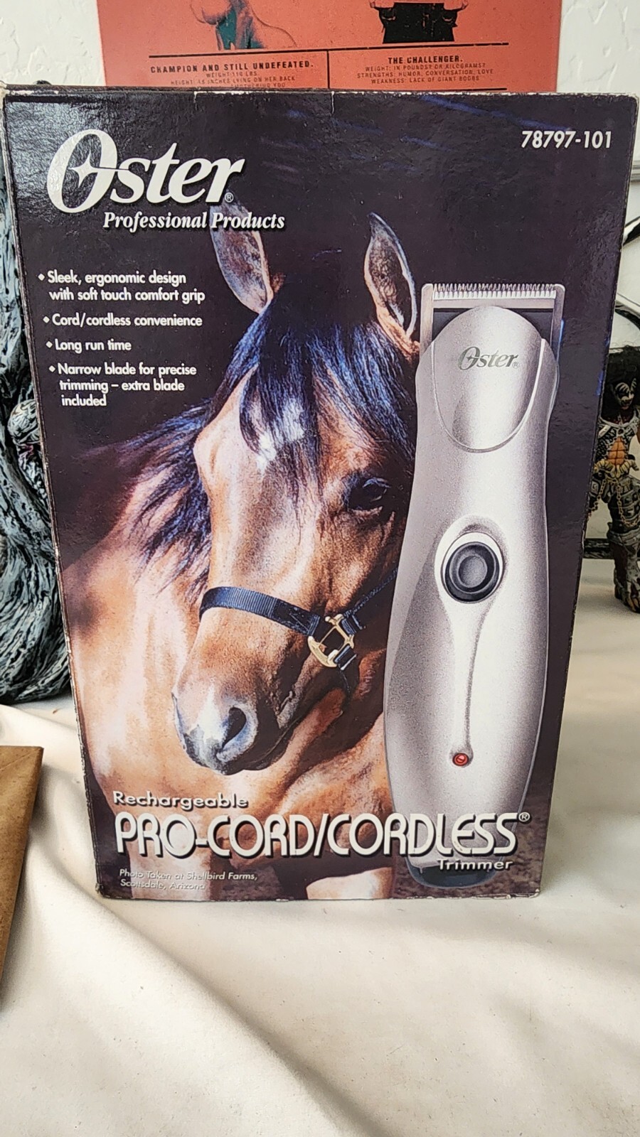 Equine Oster Pro Cordless Horse Dog Pet Animal Clippers 78797-101 New ...