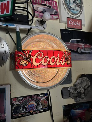 rare vintage 1970s coors light revolving lighted sign | eBay