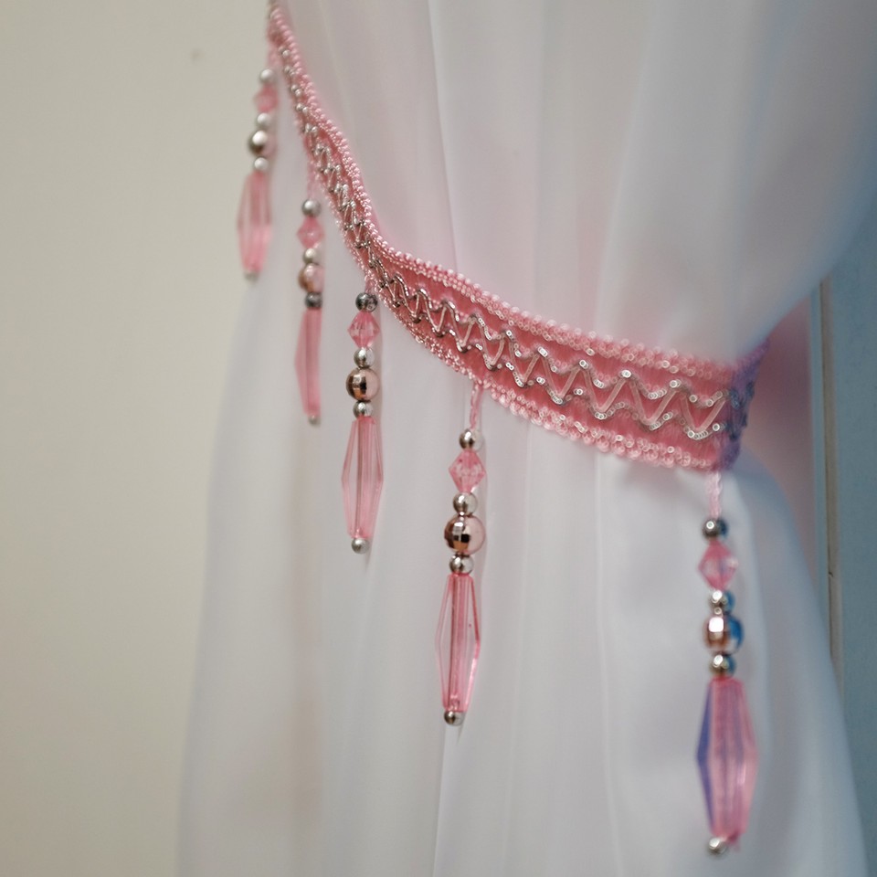 Curtain Tie Backs Crystal Beaded -Matching Swags Available- Tiebacks ...