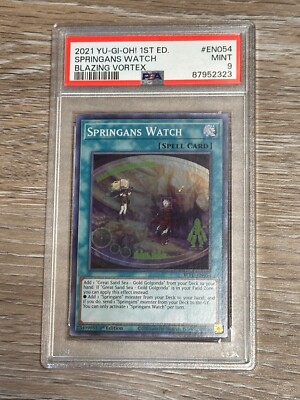 2021 YU-GI-OH! BLVO-BLAZING VORTEX EN054 SPRINGANS WATCH 1ST EDITION ...