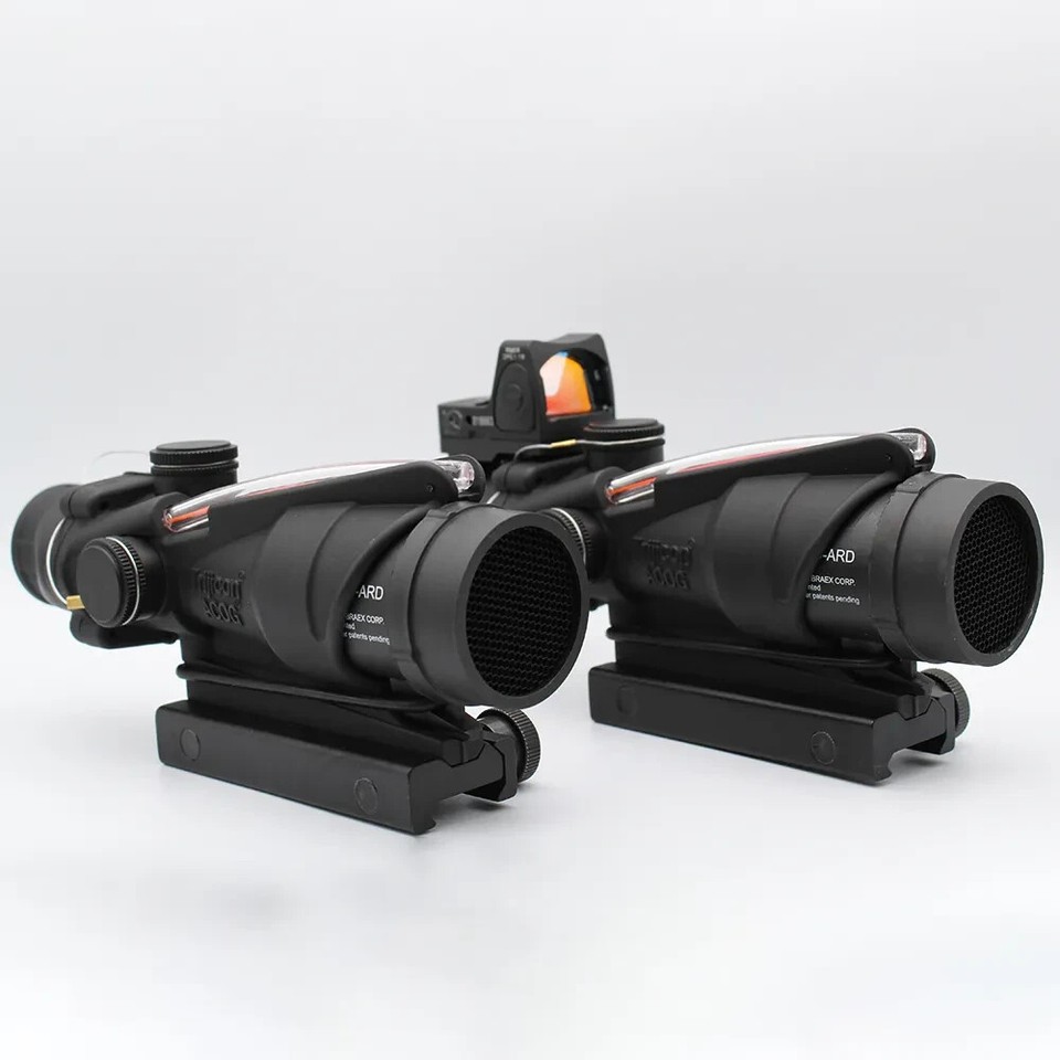 💫4x32 Trijicon Acog Clone RMR Red Dot GREEN Chevron Scope Killflash ...