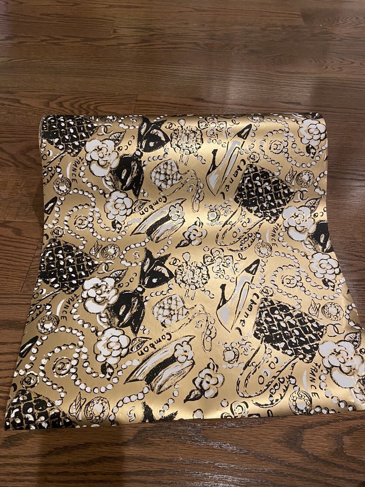 Chanel CC Coco Chanel Authentic Gift Wrapping Paper by Yard 18" x 36 ...