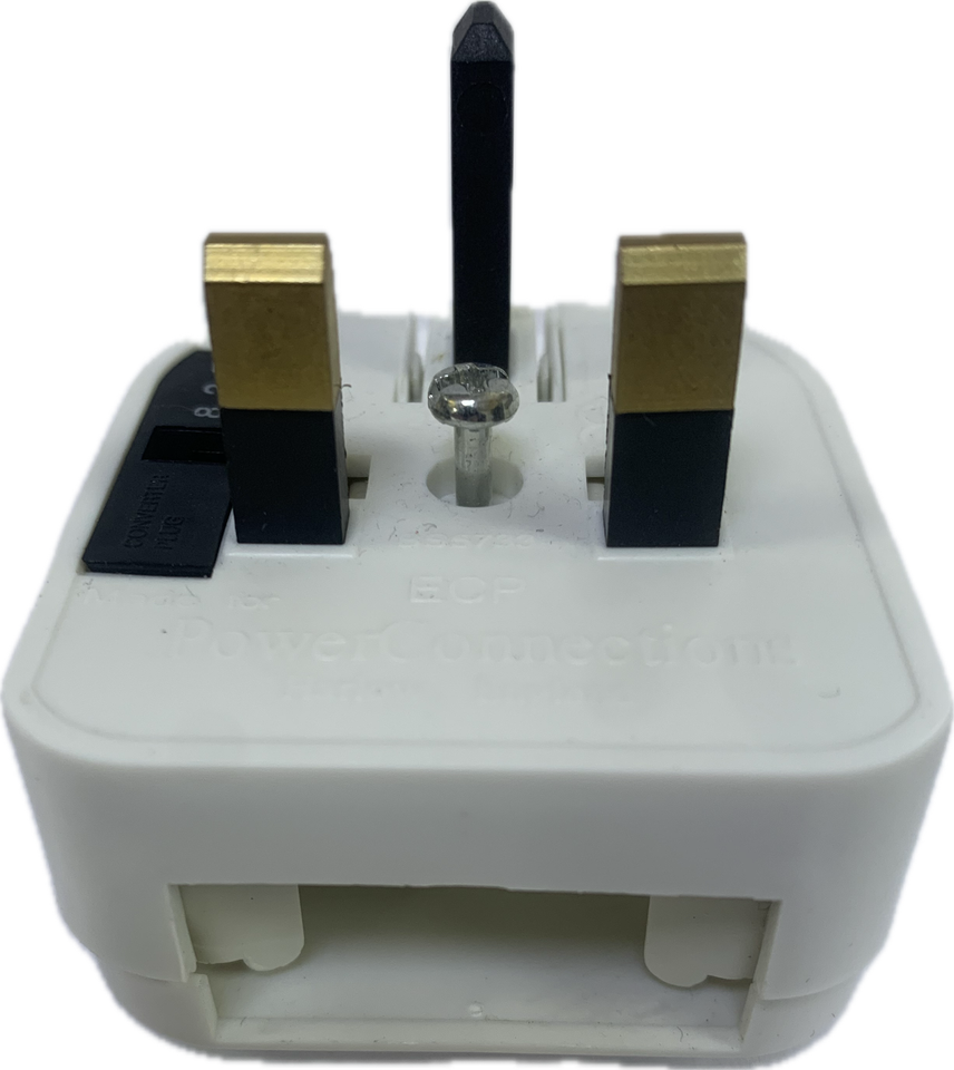 2 x EU 2 Pin Plug to 3 Pin Plug UK Adaptor 5 Amp | eBay UK