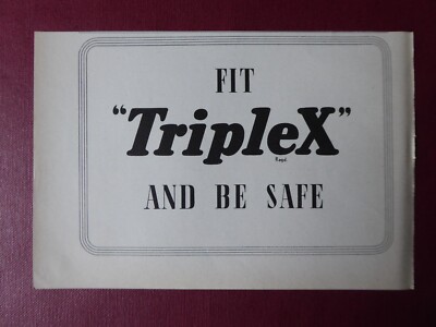 4/1958 PUB TRIPLEX SAFETY GLASS AIRCFRAFT ORIGINAL AD | eBay