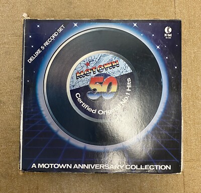Vintage Motown 50 Certified Original No. 1 Hits Deluxe 5 Record Set ...