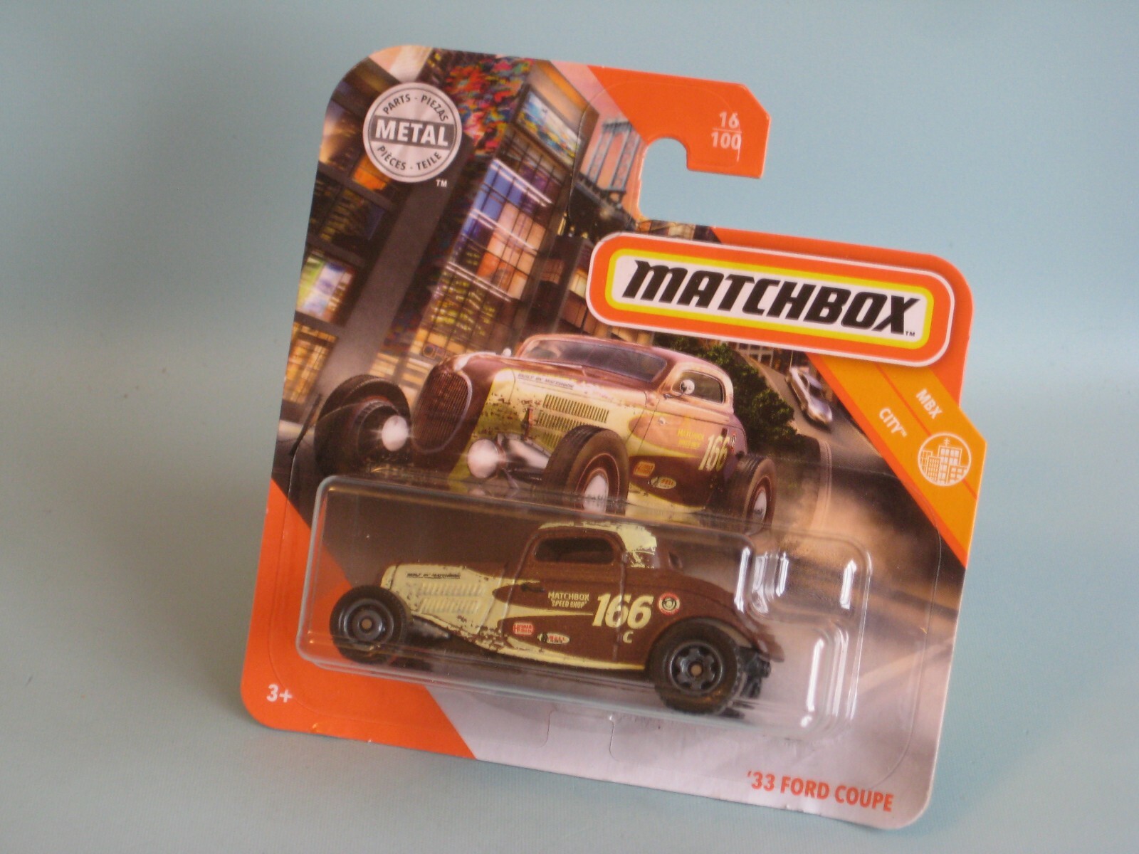 Matchbox 1933 Ford Coupe Brown Toy Model Car 65mm USA Hot Rat Rod Retro ...
