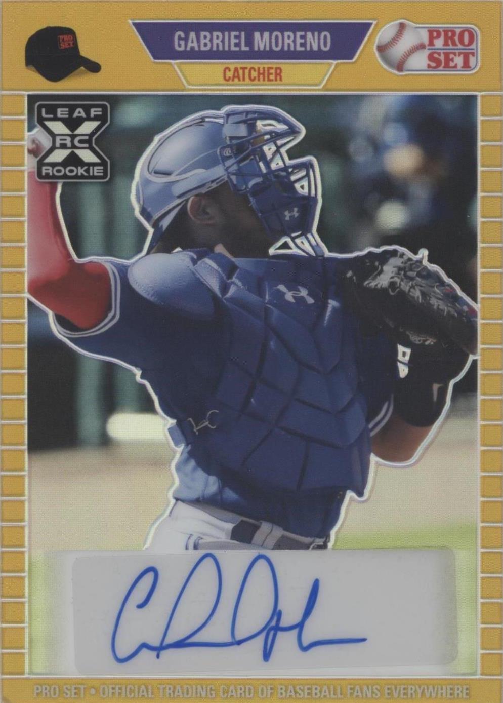 2021 Leaf Pro Set Metal - 1989 Pro Set Autographs Gabriel Moreno #PA ...