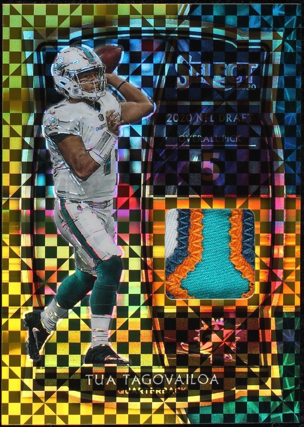 2020 Panini Select - Draft Selections Memorabilia Tua Tagovailoa #DS ...