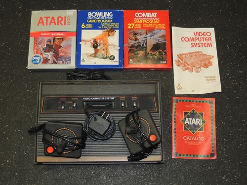 Atari 2600 Video Computer Game System Tested & Working w/ Games | eBay
