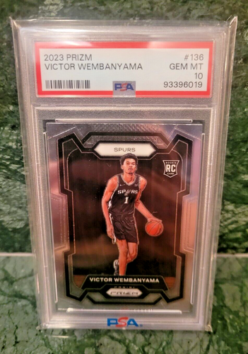 2023 PANINI PRIZM 136 VICTOR WEMBANYAMA! GEM MINT! PSA 10! ROOKIE! RC ...