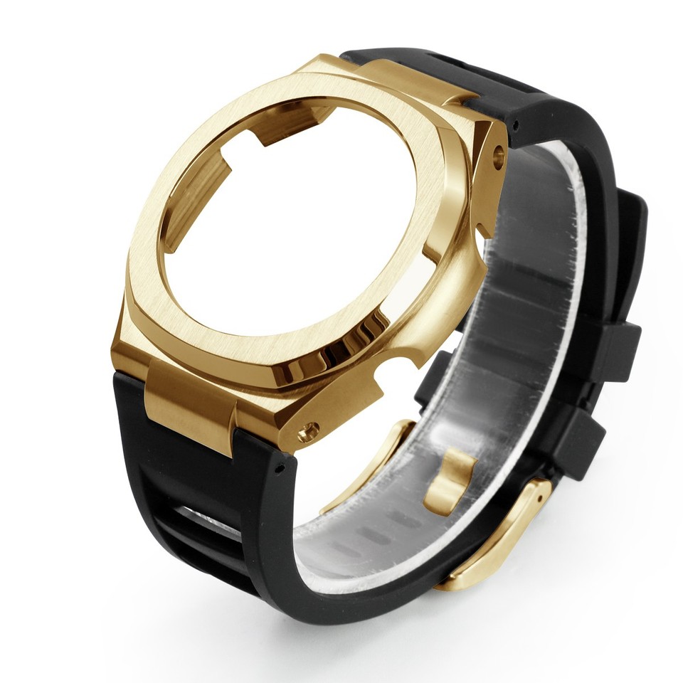 Stainless Steel Nautilus Style Case Band Mod Kit For Casioak GA2100 ...