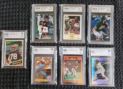 Lot of 7 BCCG FGA Graded Cards Ichiro Payton Giambi Gwynn Walker ...