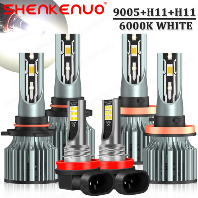 For Ram 4500 5500 2021 2022 White LED Headlight High Low Beam + Fog ...
