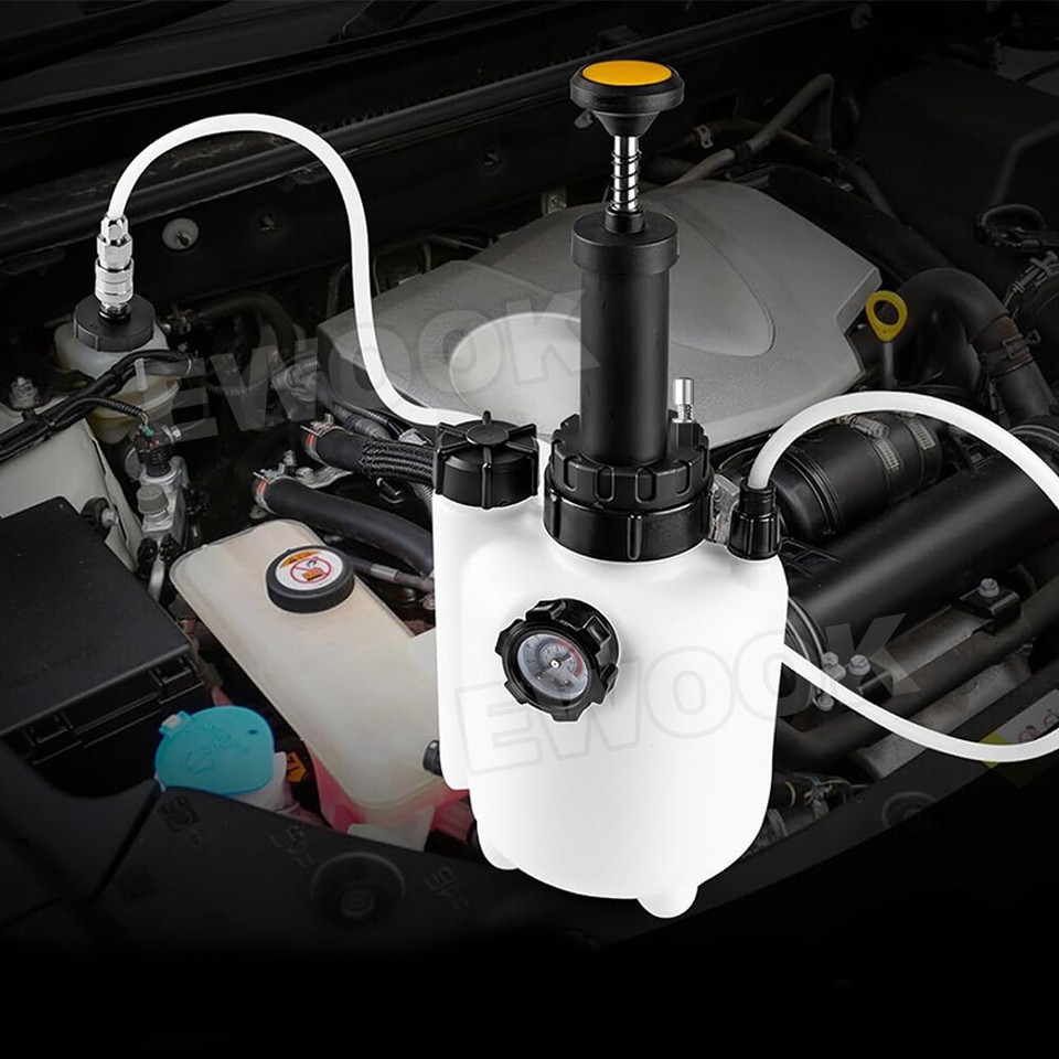 3L+1L Pressure Brake Clutch Fluid Bleeder Tool Bleeding Kit Car Bleed ...