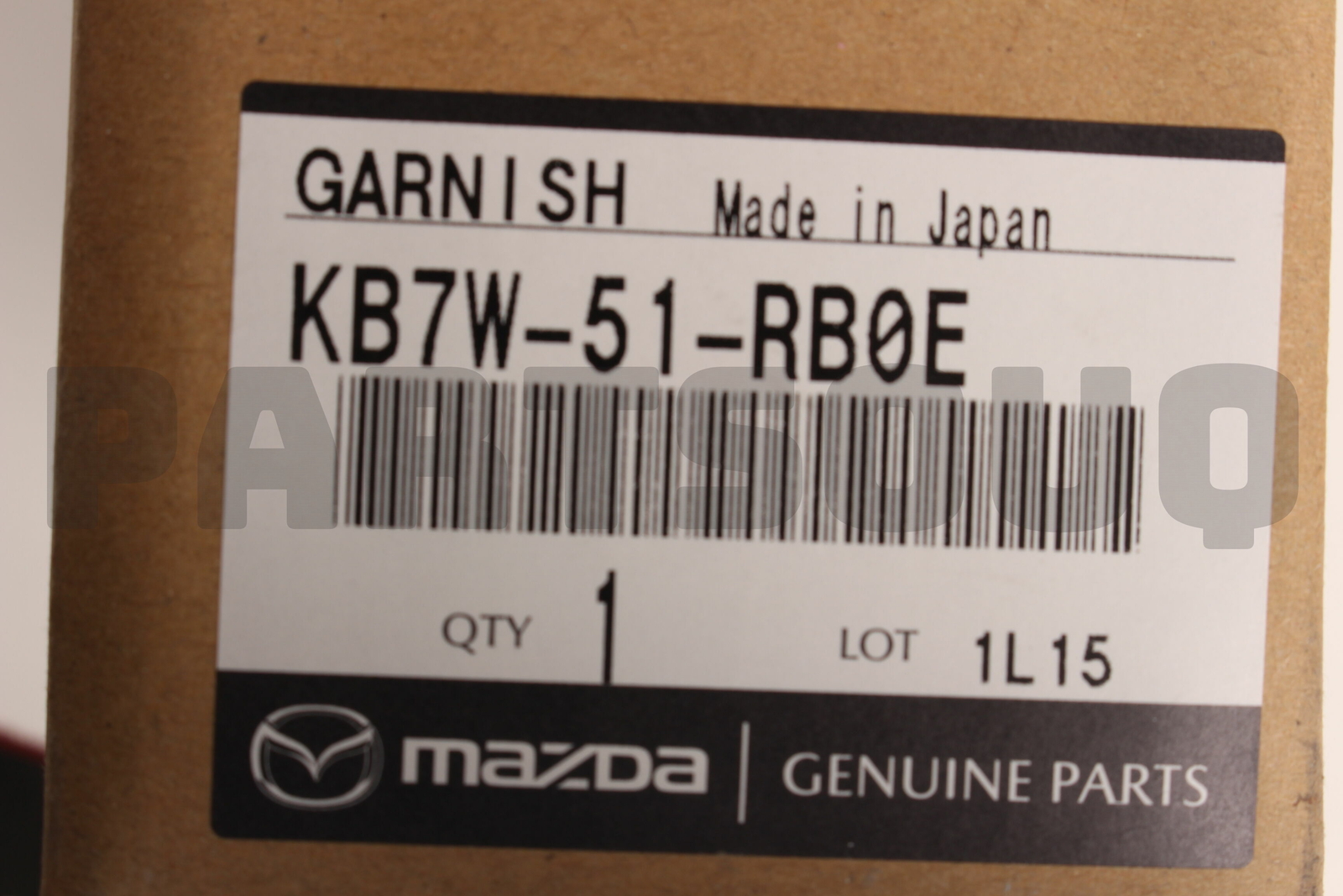 KB7W51RB0E Genuine Mazda GARNISH A (L),SIDE KB7W-51-RB0E | eBay