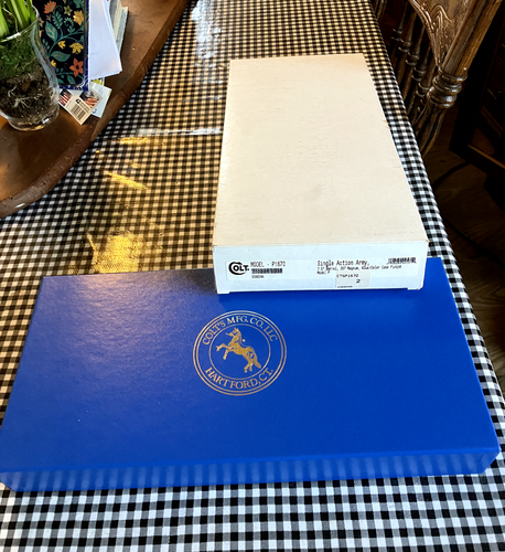 VERY NICE COLT P1670 FACTORY PRESENTATION BOX SINGLE ACTION ARMY .357 W ...