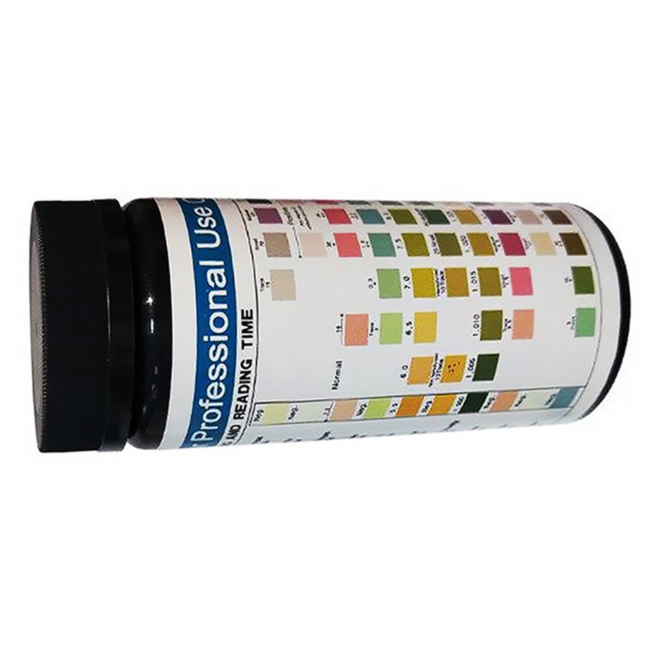 100Pcs/Box Urine Test Strips Urinalysis Reagent Paper 10 Parameters ...