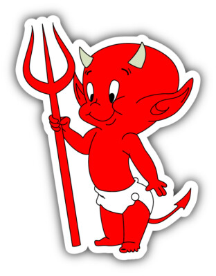 Little Devil Car Bumper Sticker Decal | eBay