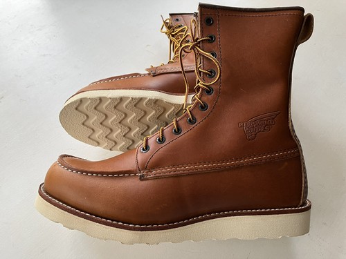 NEW In Box Red Wing 10877 8” Leather Moc Toe Heritage Work Boots Mens ...