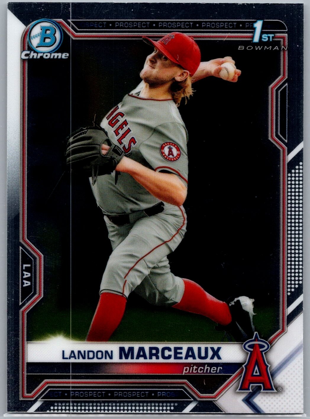 2021 Bowman Draft Chrome 1st Bowman Landon Marceaux #BDC-115 Los ...