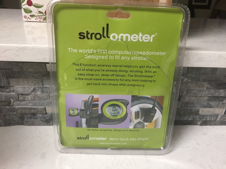 STROLLOMETER - COMPUTER/SPEEDOMETER FITS ANY STROLLER-JOGGING / WORKOUT ...