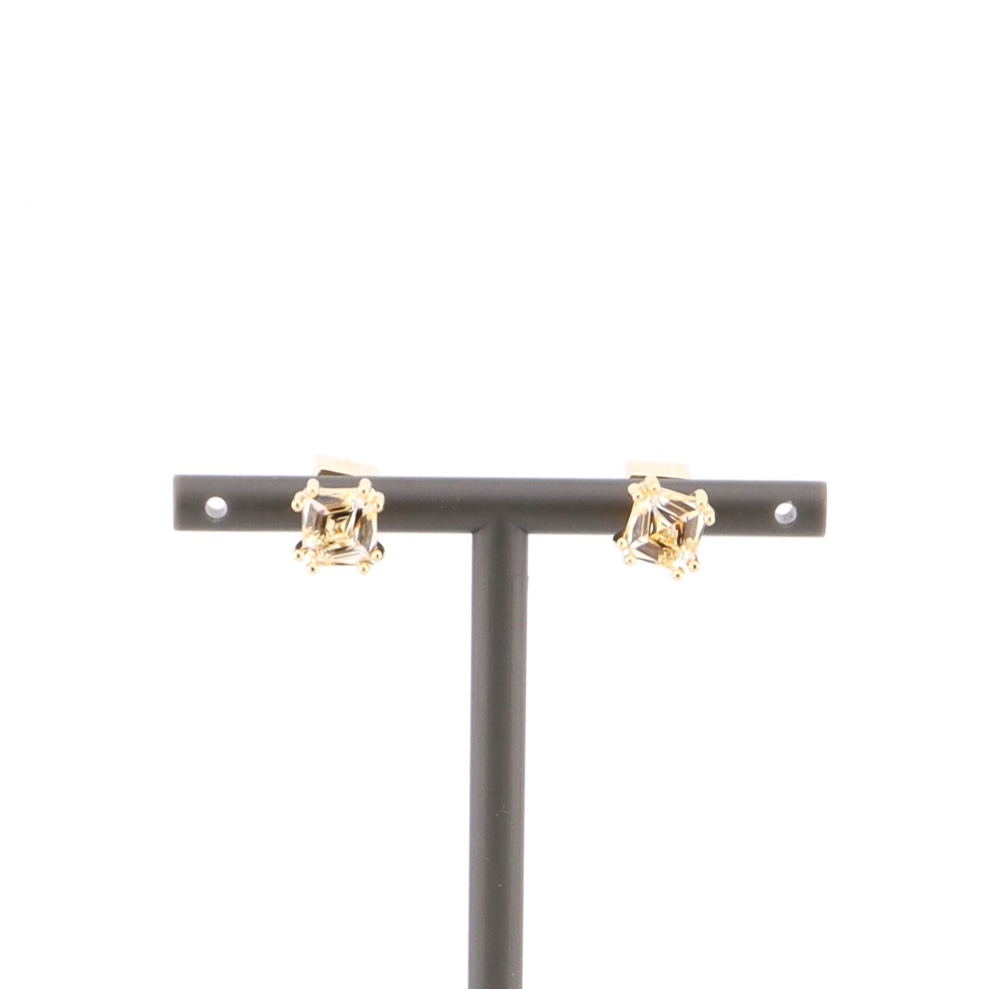 100+SWAROVSKI+Gold+Yellow+Cushion+Cut+Crystal+Stilla+stud+earrings+ ...