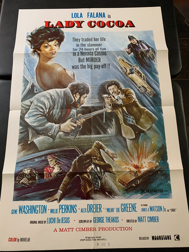 LADY COCOA ORIGINAL ONE SHEET THRILLER POSTER 27"x41" 1975 | eBay