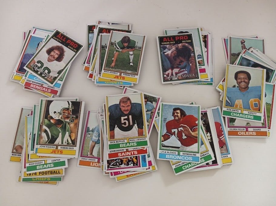 1974 TOPPS FOOTBALL CARDS LOT (130) | eBay