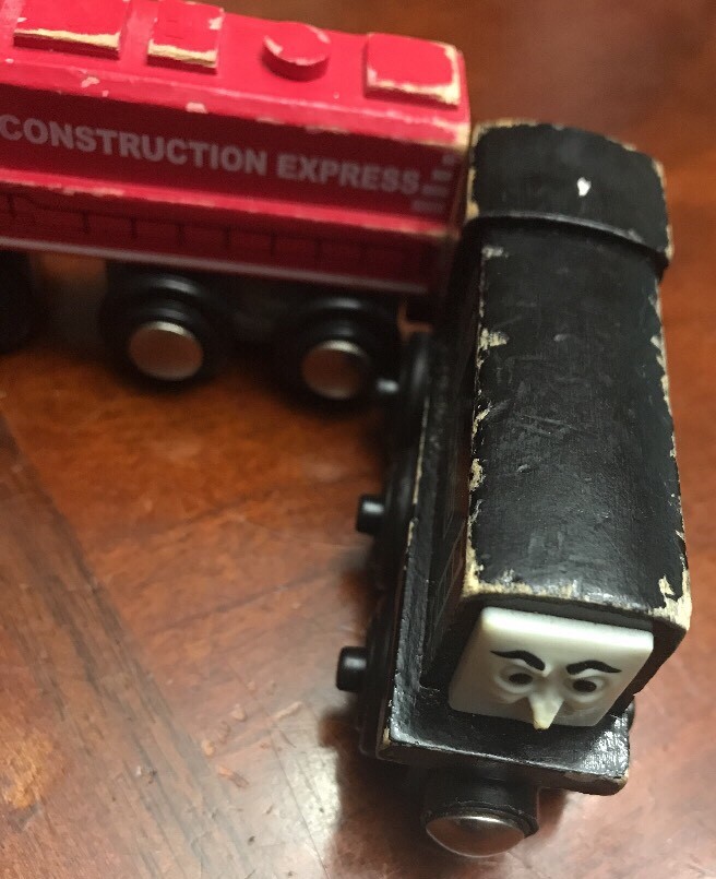 Wooden Construction Express Train Diesel Set TOY 1234 2003 Geoffrey ...
