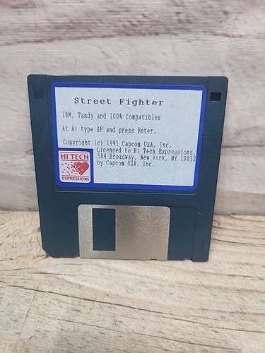 Vintage Street Fighter PC IBM 3.5" Floppy Disk Capcom USA 1991 | eBay