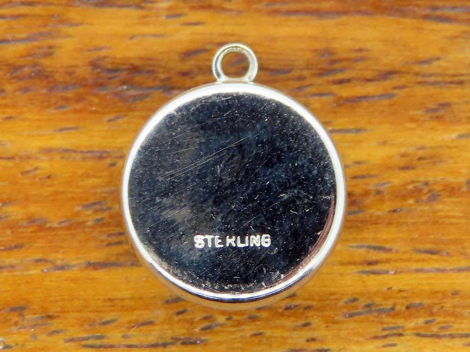 Vintage silver FRANCE FRENCH FLAG REVERSE CRYSTAL INTAGLIO ESSEX GLASS ...