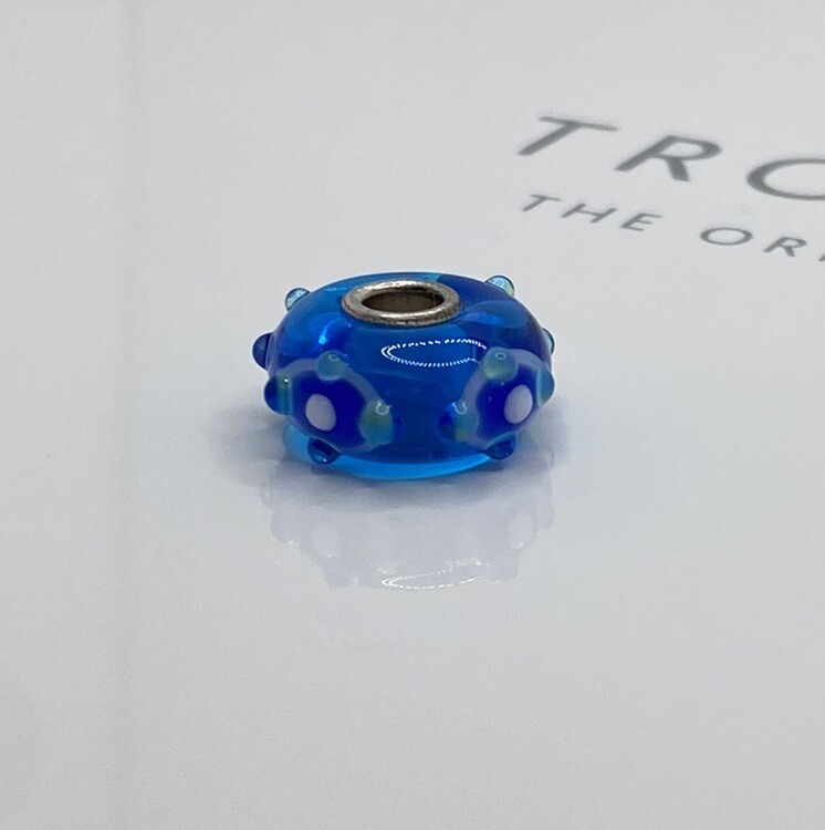 Trollbeads Extremely Rare Blue Bump Bead | eBay