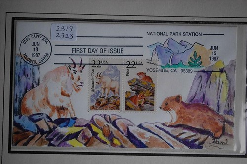 North American Wildlife Mountain Goat & Pika Stamps FDC HAM HP Sc#2319 ...