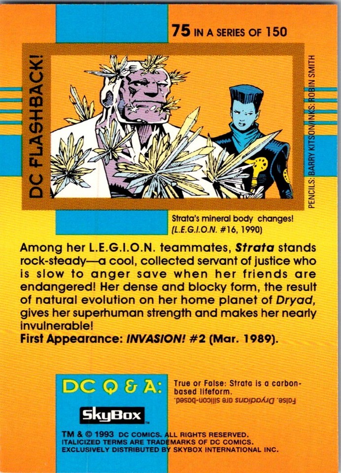 1993 Skybox Strata DC Comics #75 | eBay
