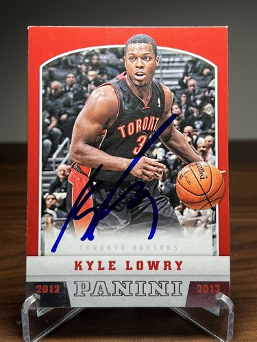 Kyle Lowry Signed Autographed 2012-13 Panini Basketball Card #100 ...
