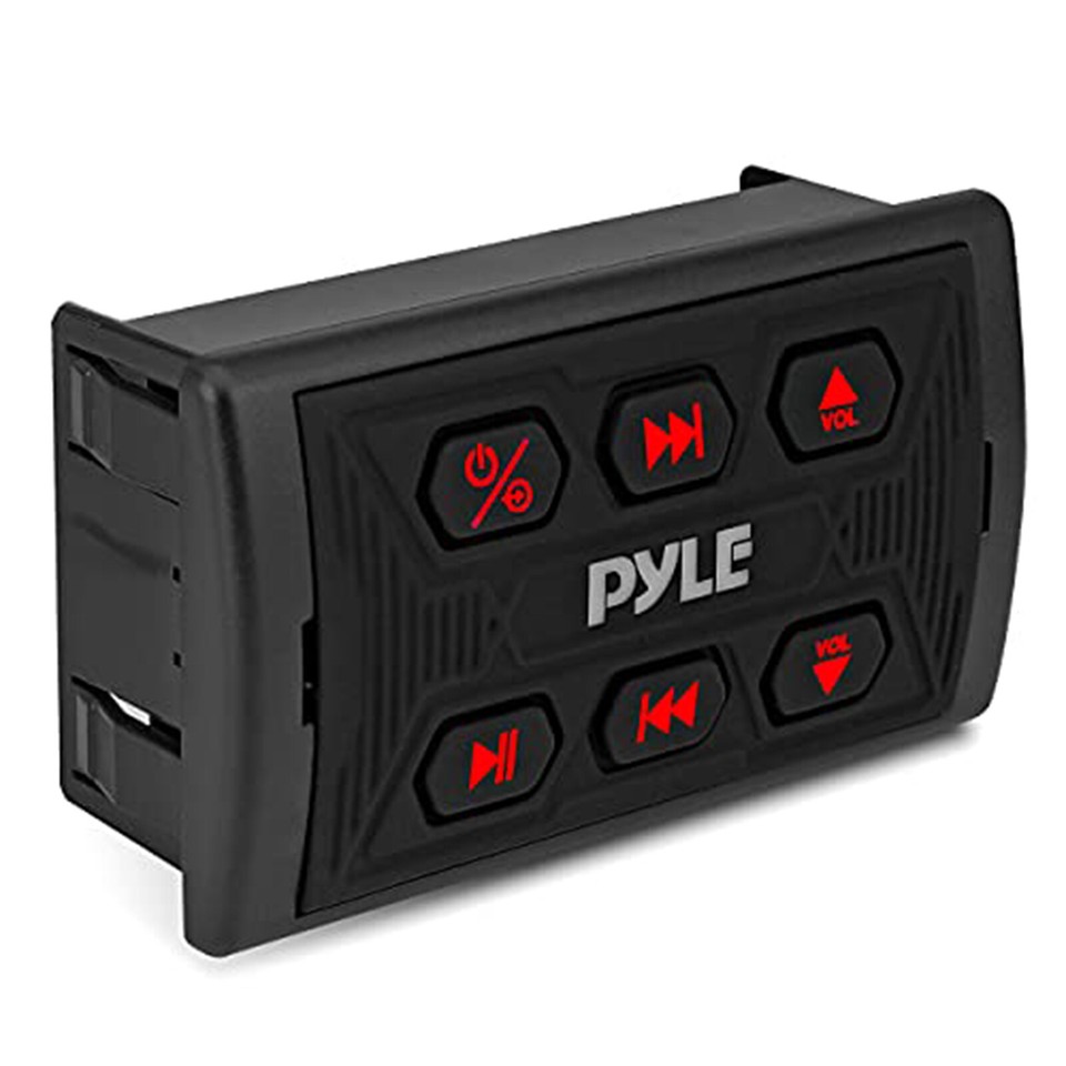 Pyle PLMRC400X4 800W 4Ch Class D Marine Amp w/ Wireless Receiver Remote ...