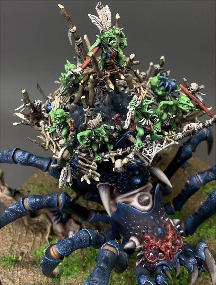 Warhammer AOS pro Painted Arachnarok Spider Gloomspite Gitz Presale | eBay