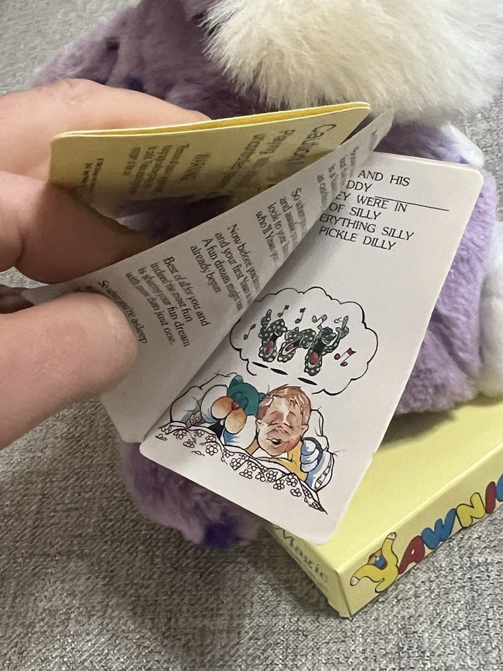 Vintage 1994 Plush Yawning Cat Finger Puppet Kitty “Yawnies” 10” Tall ...