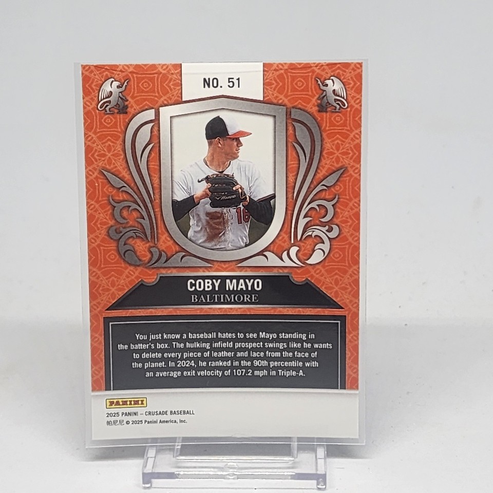 2025 Panini Crusade - Crusade Coby Mayo, Coby Mayo #51 (RC) | eBay