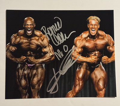 RONNIE COLEMAN & JAY CUTLER SIGNED 8x10 PHOTO AUTOGRAPHED BODYBUILDER ...