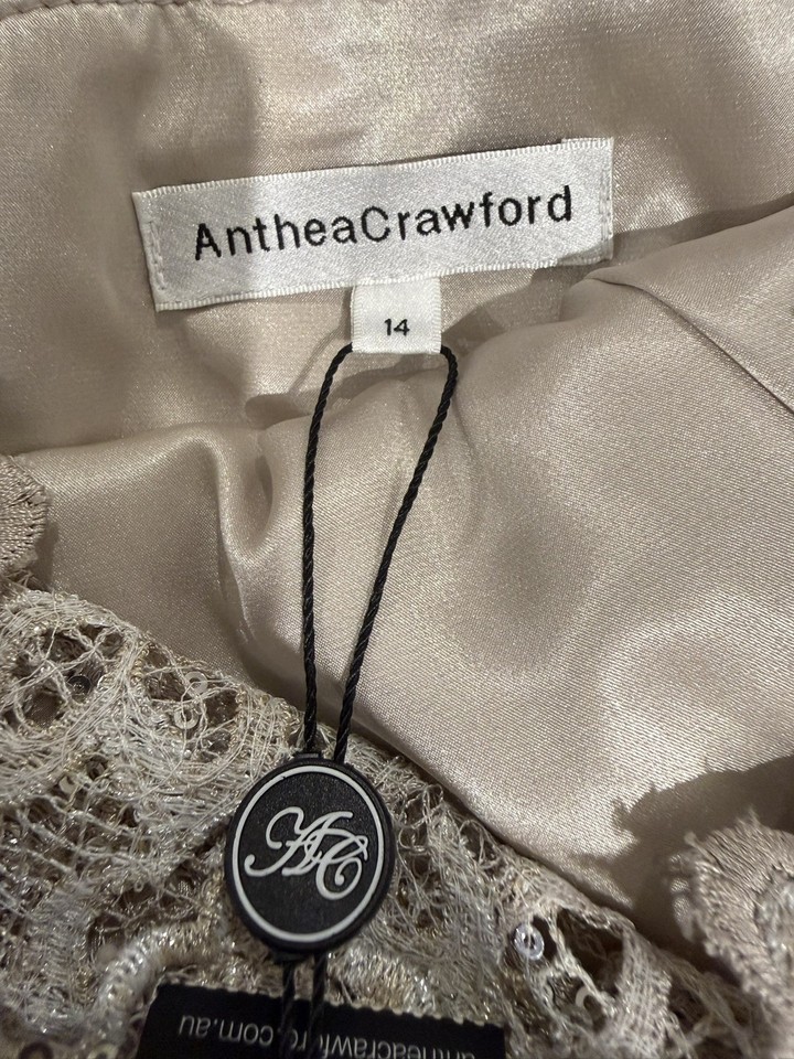 Anthea Crawford Crystal Dress Size 14 | eBay Australia