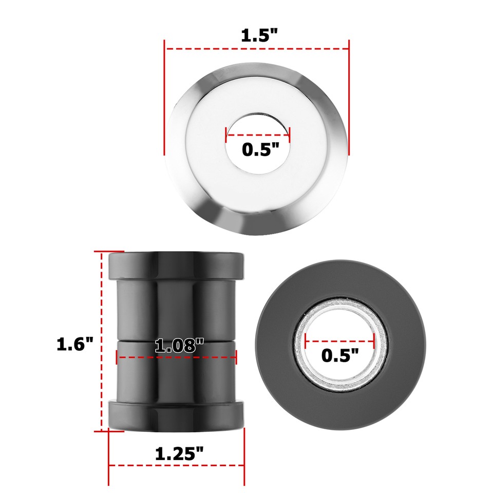 MOFUN Handlebar Riser Bushings Polyurethane For Harley Softail, Dyna ...
