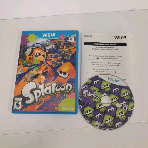 Splatoon Nintendo Wii U Game 2015 Complete W/ Manual CIB Insert-Disc | eBay