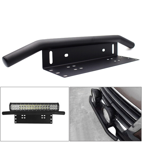 US Universal Car Bumper License Plate Mounting Bracket LED Driving Fog ...