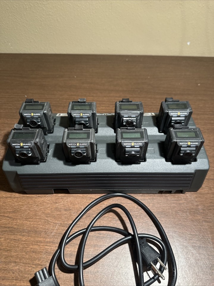 LOTOF8 WatchGuard WFC1 VISTA WIFI Body Cam w WatchGuard VTS1 Transfer ...