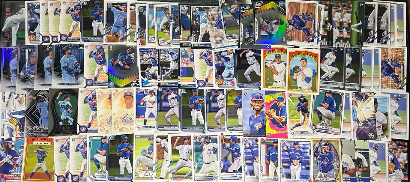 Huge Toronto Blue Jays Card Lot of (400+) Rookies Parallels Inserts ...