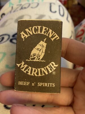 Ancient Mariner Beef N Spirits Vintage Souvenir Matchbook (BL) | eBay
